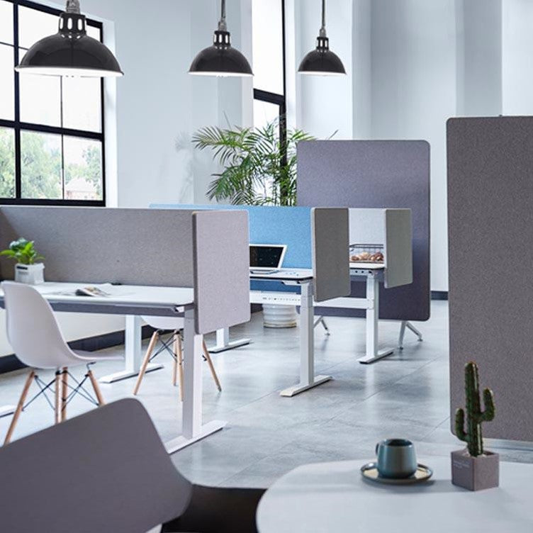 Fabric Wrapped Desk Screen – TFT Office Trend